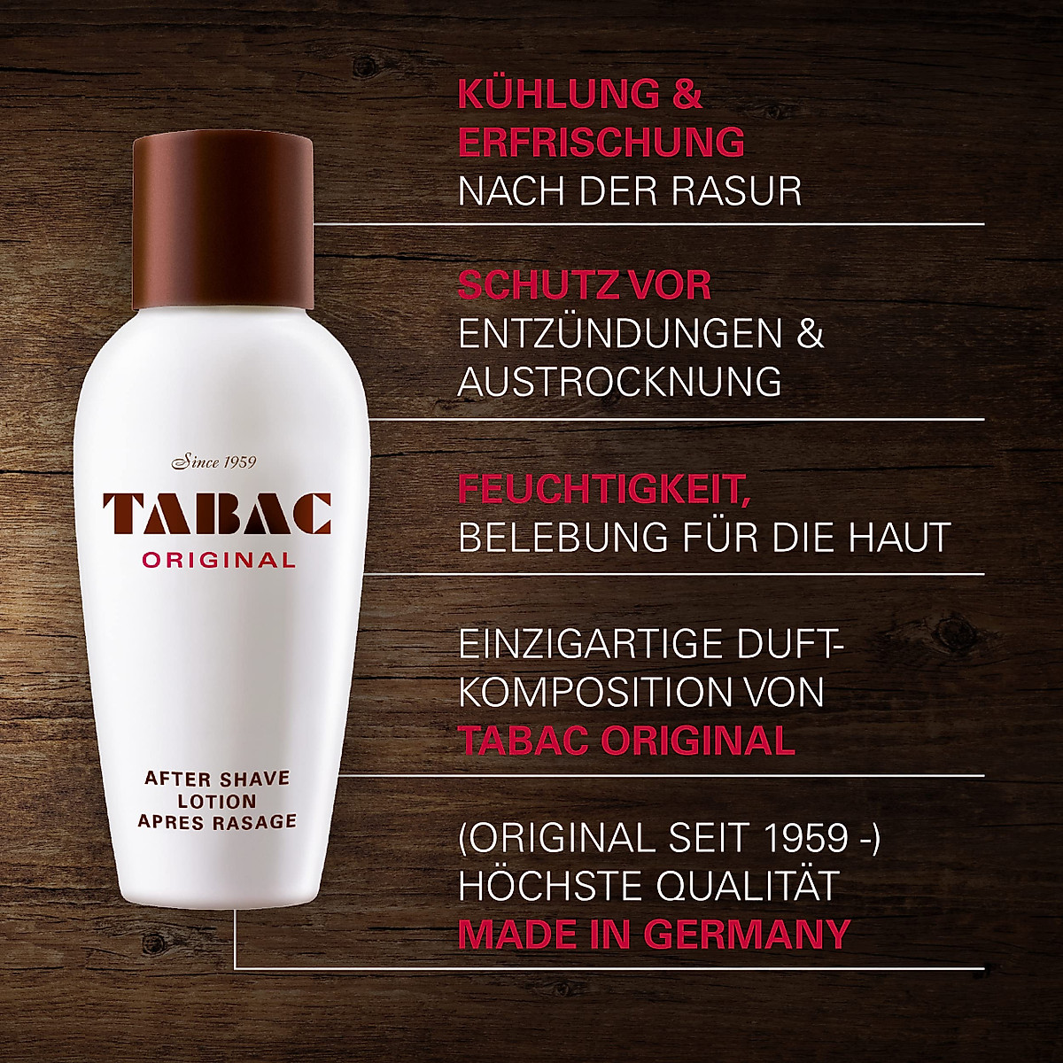 Maurer & Wirtz Tabac Original After Shave Lotion for Men, 5.1 Ounce
