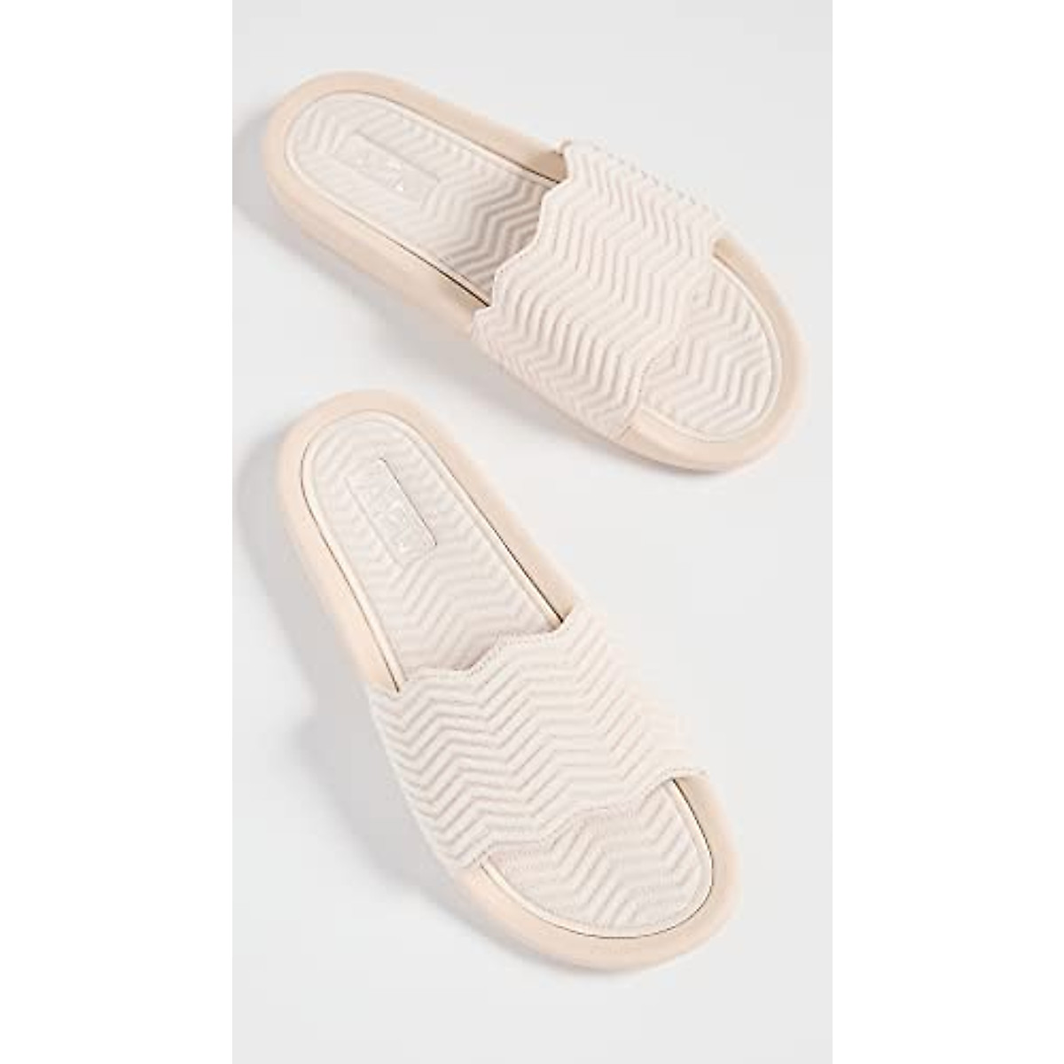 APL: Athletic Propulsion Labs Men's Men's Techloom Zigzag Slides, Beach/Ivory, Off White, 11 Medium US