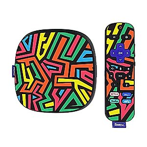 MightySkins Skin Compatible with Roku Ultra HDR 4K Streaming Media Player (2020) - Hyper | Protective, Durable, and Unique Vinyl Decal wrap Cover | Easy to Apply, Remove, | Made in The USA