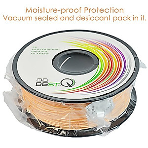3D BEST-Q Flexible TPU 1.75mm 3D Printer Filament, Dimensional Accuracy +/- 0.03 mm, 1KG Spool, 8 Color to Choose (Skin)
