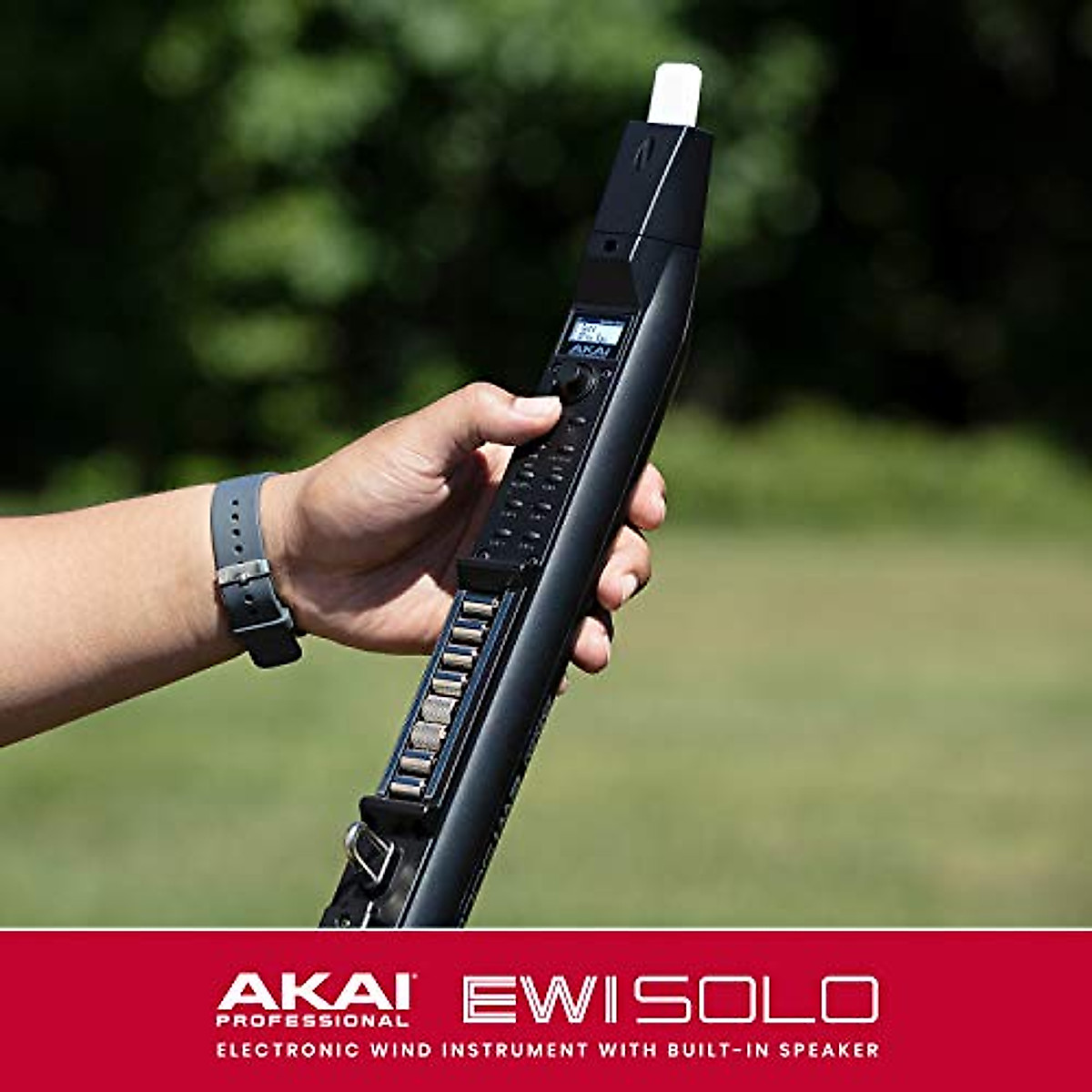 AKAI Professional EWI Solo - Electronic Wind Instrument With Built-in Speaker, Rechargeable Battery, 200 Sounds and USB MIDI Connectivity,Black