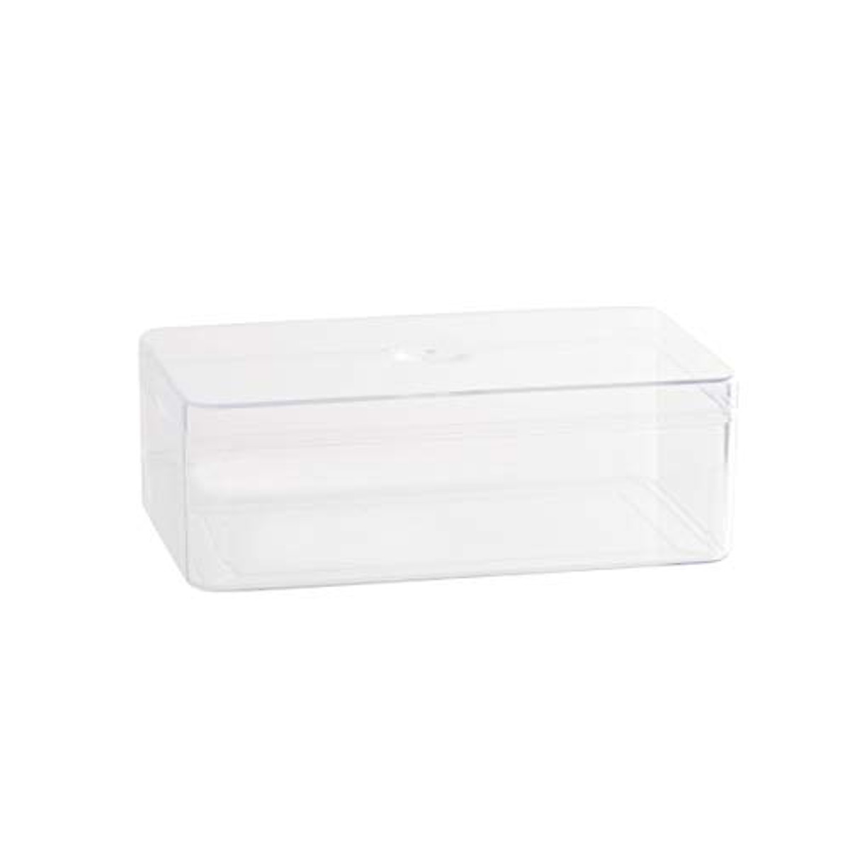 Hammont Clear Acrylic Boxes - 8 Pack - 5.75"x3.55"x2" - Small with Round Edges Lucite Boxes for Gifts, Weddings, Party Favors, Treats, Candies & Accessories, Plastic Storage Boxes