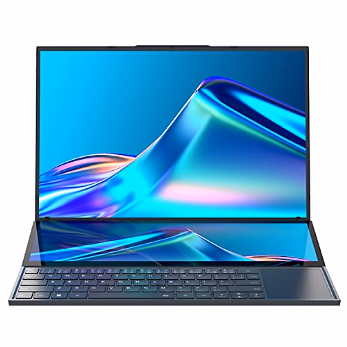 Dual Screen Laptop, 16in 14in Dual Screen Laptop 32GB RAM for Intel for Core I7 CPU for Playing Games (US Plug)