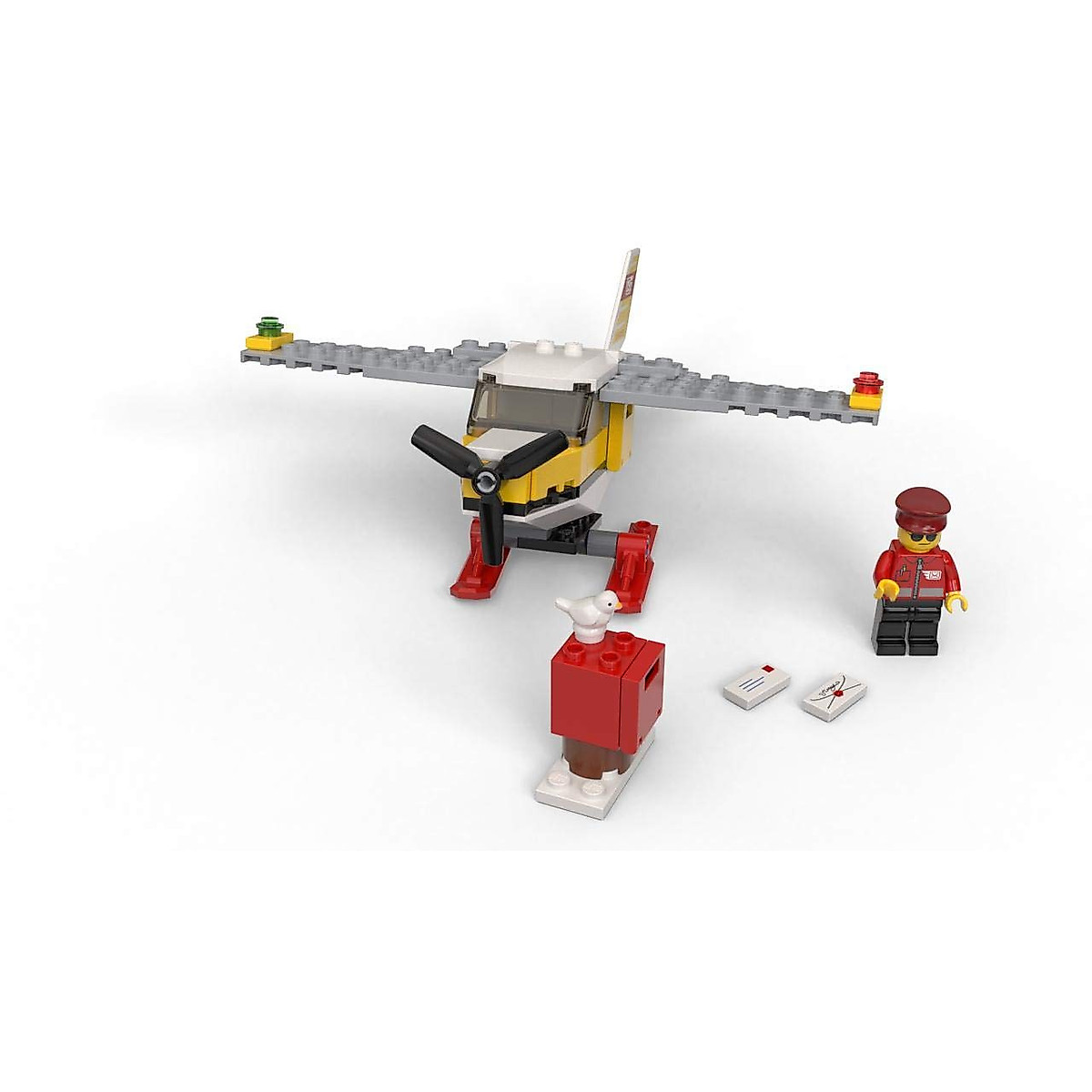LEGO City Mail Plane 60250 Pretend-Play Toy, Fun Building Set for Kids (74 Pieces)