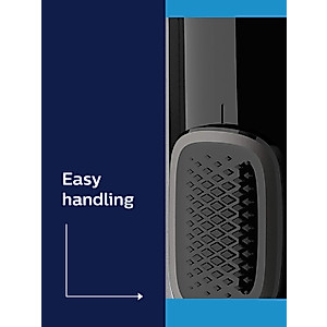 Philips Nose Trimmer Nt3650/16, Nose, Ear & Eyebrow Trimmer with Protective Guard System, Fully Washable, Including AA Battery, 2 Eyebrow Combs, Pouch (Gray)