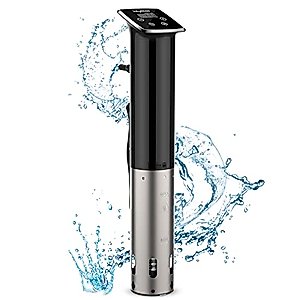 Keylitos Sous Vide Cooker Machine 1100W, IPX7 Waterproof Sous Vide Precision Cooker, Ultra-quiet Fast-Heating Immersion Circulator Precise Cooker with Accurate Temperature and Timer Control