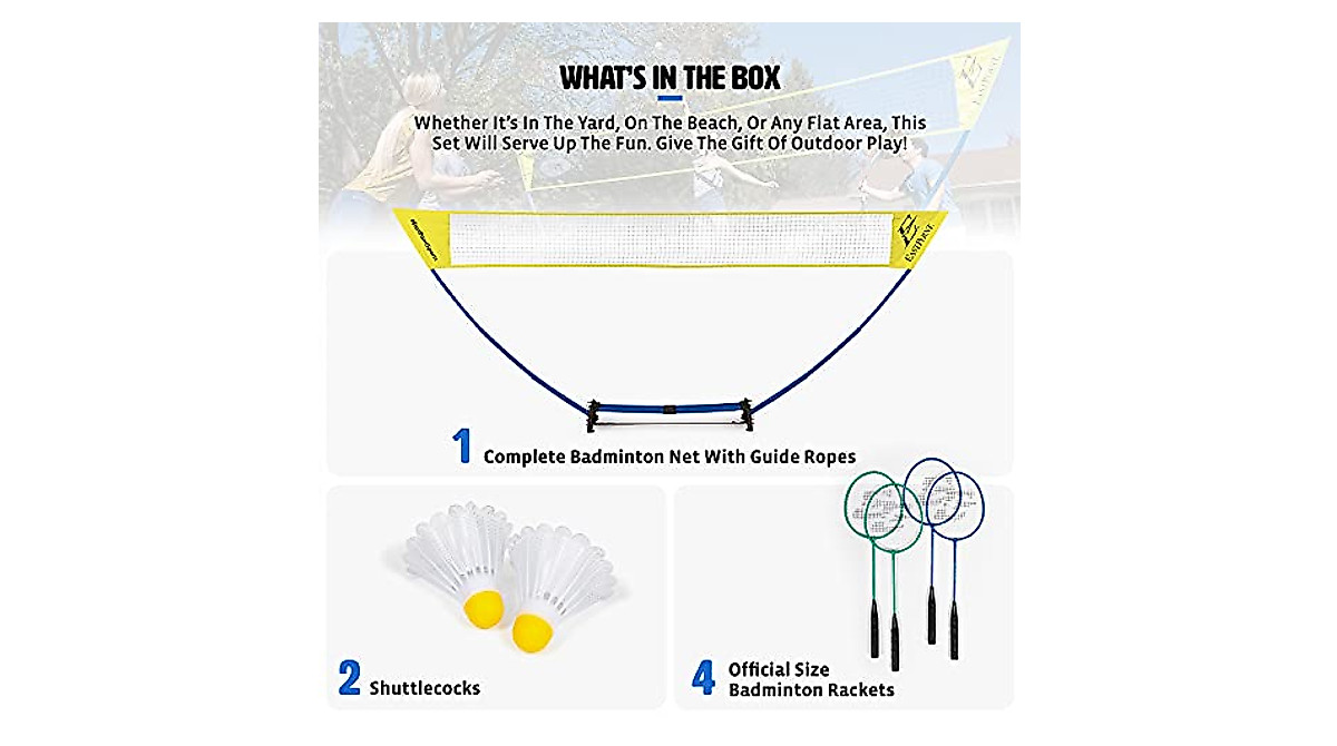 EastPoint Sports Badminton Set - Family Outdoor Fun