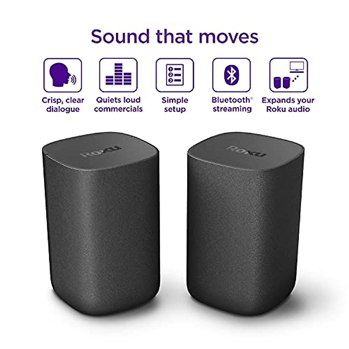 Roku Wireless Speakers (for Roku Streambars or Roku TV)