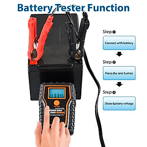 Automotic Battery Trickle Charger Maintainer 12 Volt 750mA Battery Float Charger Maintainer with LCD Float Charging for Motorcycle ATV Lawn Mower Car Boat