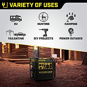 Champion Power Equipment 200914 4250-Watt Open Frame Inverter Generator, Dual Fuel Technology