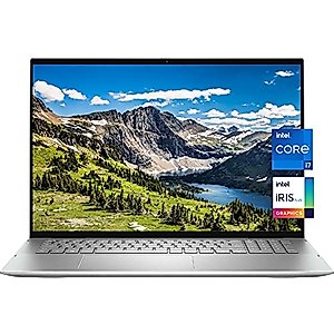 Newest Dell Inspiron 7000 2-in-1 Convertible Laptop, 17" QHD+ 2K Touch Display, Intel Core i7-1165G7, 32 GB RAM, 1TB PCIe SSD, Intel Iris Xe, Webcam, Backlit KB, FP Reader, Windows 10, Silver