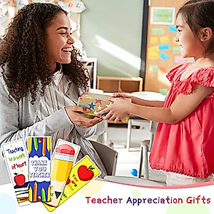 36 Pieces Teacher Bookmark Graduation Season Teachers Appreciation Thank You Gifts Bookmarks Magnet Page Markers from Students Gift Graduation Teacher Gift for Women Men