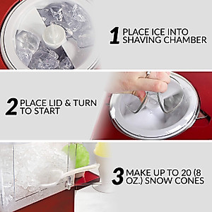 Nostalgia Cotton Candy and Snow Cone Machine Bundle - Retro Treat Makers