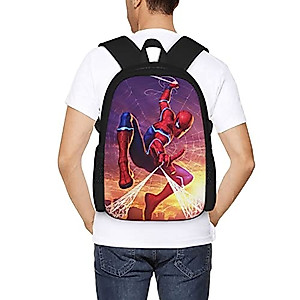 Youth 17inch Backpack Cartoon Large Capacity Casual Daypack Travel Bag Laptop Backpack Bookbag For Teens with Storage Bag