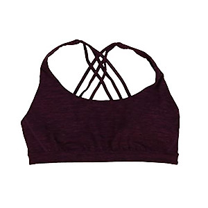 Victoria's Secret Minimum Support Sports Bra (S, Burgundy Heather)