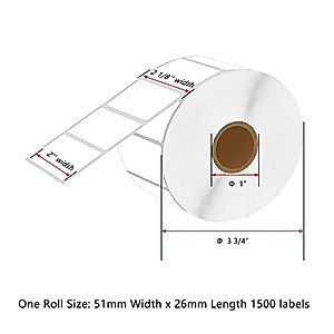 NineLeaf 3 Roll Compatible for Brother RDS05U1 RD-S05U1 Shipping Address White Die Cut Paper Label 2" (51mm) x 1-1/64" (26mm) for TD-2020 2120N 2130N 4000 4100N Thermal Printer (1500 Label per Roll)