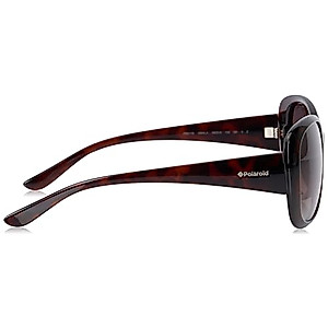 Polaroid Sunglasses Women's P8317/S Polarized Butterfly Sunglasses, Havana, 58 mm