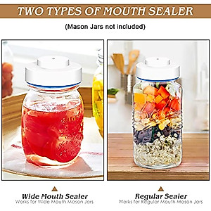 Vacuum Sealer for jars, Mason Jar Vacuum Sealer, Jar Sealer Attachment for Food Saver Vacuum Sealer Machine, Canning Sealer for Food Storage by FUMAX