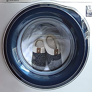 ULTRAIDEAS Mens Slip On Slippers, Sherpa Lined House Shoes with Memory Foam for Indoor Outdoor, Machine Washable (Meteorite Grey, Size 9-10)