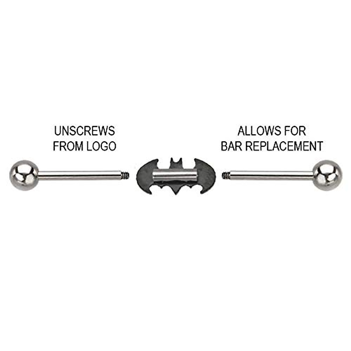 DC Comics Batman Logo Industrial Barbell