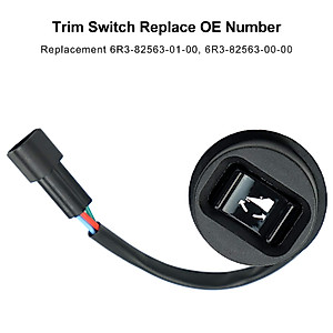 Trim and Tilt Switch Assembly Fit for Yamaha Models 2 Strokes 115 130 150 175 200 225 1990-2005 Replace Original Equipment 6R3-82563-01-00 6R3-82563-00-00