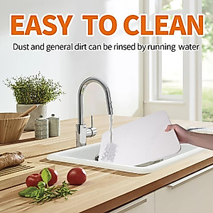 Stone Dish Drying Mat, Stone Drying Mat for Kitchen Counter, Super Absorbent Quick Drying Non-slip Heat Resistant Mat, Eco-friendly Diatomaceous Earth Mat Rack Tableware Mat (16x12”, White Marble)