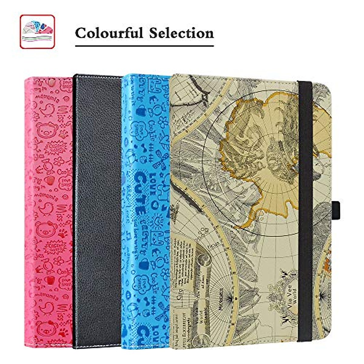 LiuShan Compatible with Huawei MatePad T10s Case,Huawei MatePad T10 Case，360 Degree Rotation Stand PU Leather with Cute Pattern for 10.1" Huawei MatePad T10s / Huawei MatePad T10 Tablet,Black