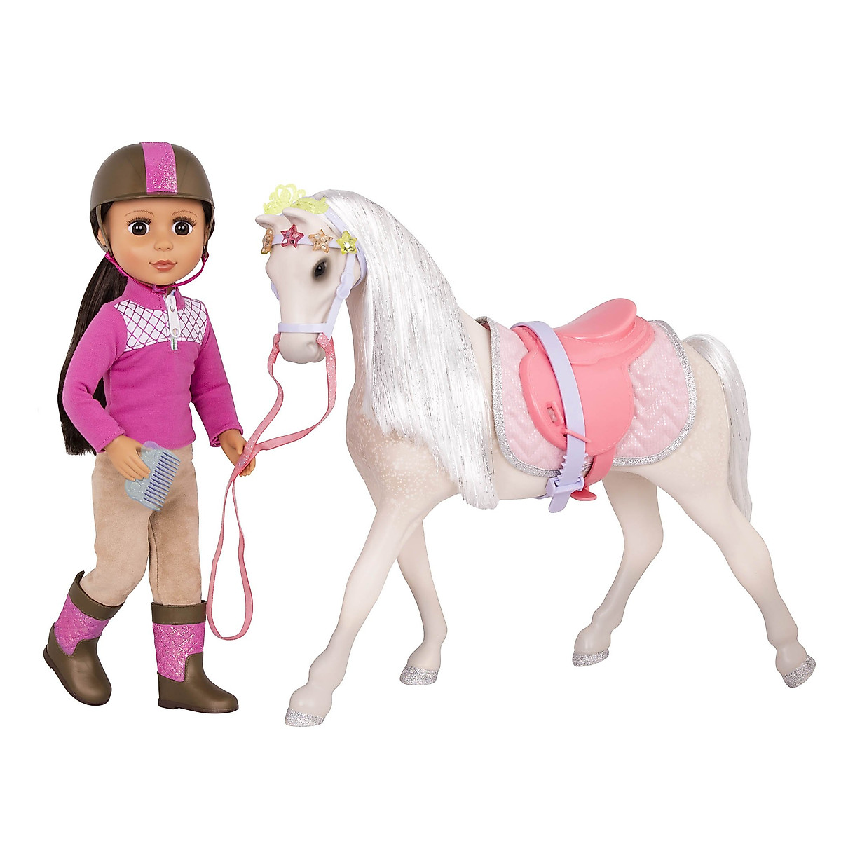 Glitter Girls by Battat - Starlight 14" Toy Horse - 14 inch Doll Accessories and Clothes for Girls Age 3 and Up – Children’s Toys , White