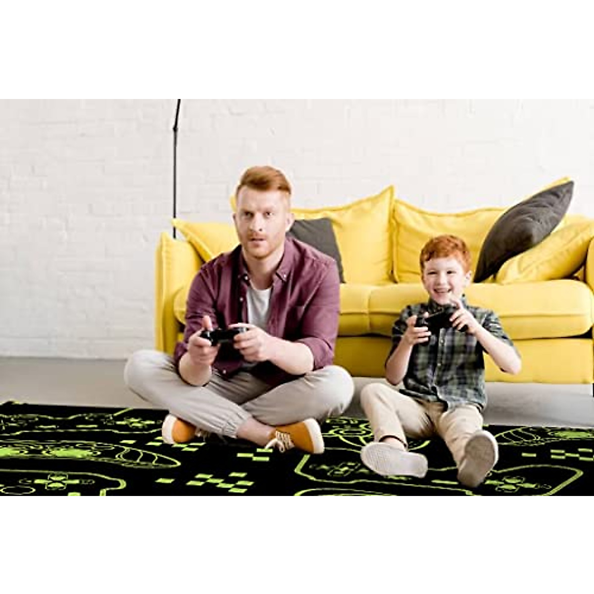 Gaming Rug Gamer Area Rugs Gaming Controller Gamepad Carpets for Boys Bedroom Living Room Floor Mat Throw Rugs Home Decor 39*59