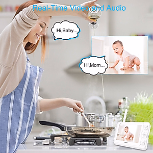 Sekery 5" 1080p Video Baby Monitor,Baby Registry Search