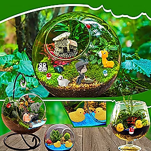 Fairy Garden Accessories, Fairy Garden Kit, 49 Pieces Miniatures for Fairy Garden Animals Kit,Miniature Figurines ,Micro Landscape Ornaments Kit,Garden DIY Kit for Outdoor Home Garden Decoration1