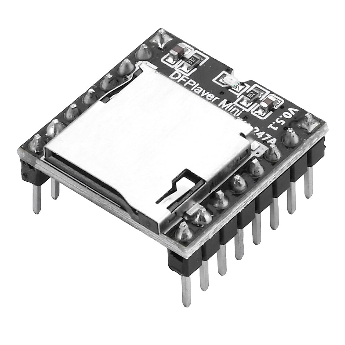 Aideepen 5PCS DFPlayer Mini Mp3 Player Board Module Voice Decode Board Support TF Micro SD Card U Disk Audio Music