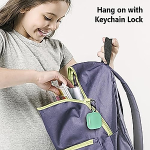 Geiomoo Silicone Case for EchoBuds 2023 Release, Protective Cover with Carabiner (Luminous Green)