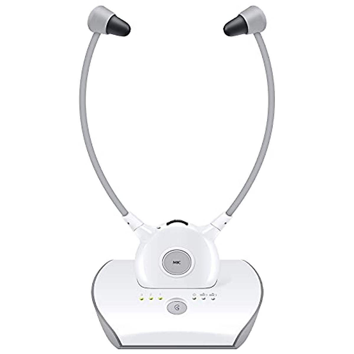 Wireless Headphones for TV, 2.4GHz Wireless TV Voice Highlighting Headphones for Seniors, Easy Pair 100ft Transmit Range with 2 Batteries