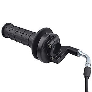 LAXEEM Twist Throttle Accelerator Handle Grips and Bent Cable Set for 50cc 110cc 125cc 150cc 250cc Dirt Bike Quad ATV Pit Pro Trail (Fits for 7/8"/22mm Bar)