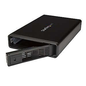 StarTech.com 3.5" External SATA Hard Drive Enclosure - Trayless - eSATA / USB 3.0 (USB 3.1 Gen 1) Hard Drive Enclosure w/ UASP , TAA (S351BMU33ET)
