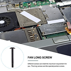 Hemobllo 50pcs Computer Case Accessories Screws Tapping Screw Ventilateur Cooler Fan Computer Case Fan Screw Black Fan Computer Fans Kraken Z73 RGB Ceiling Fans Black Ceiling Fan CPU Iron