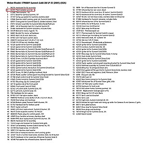 Weber # 60393 Genesis/Summit Thermometer without Tab