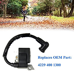 AILEETE 4229 400 1300 Ignition Coil for Stihl BG55 BG65 BG85 BG45 BG46 BR45 SH55 SH85 Leaf Blowers
