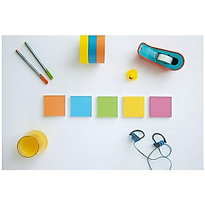 Post-it Super Sticky Notes, 3x3 in, 2x the Sticking Power, Assorted Bright Colors, Recyclable (pack of 12)