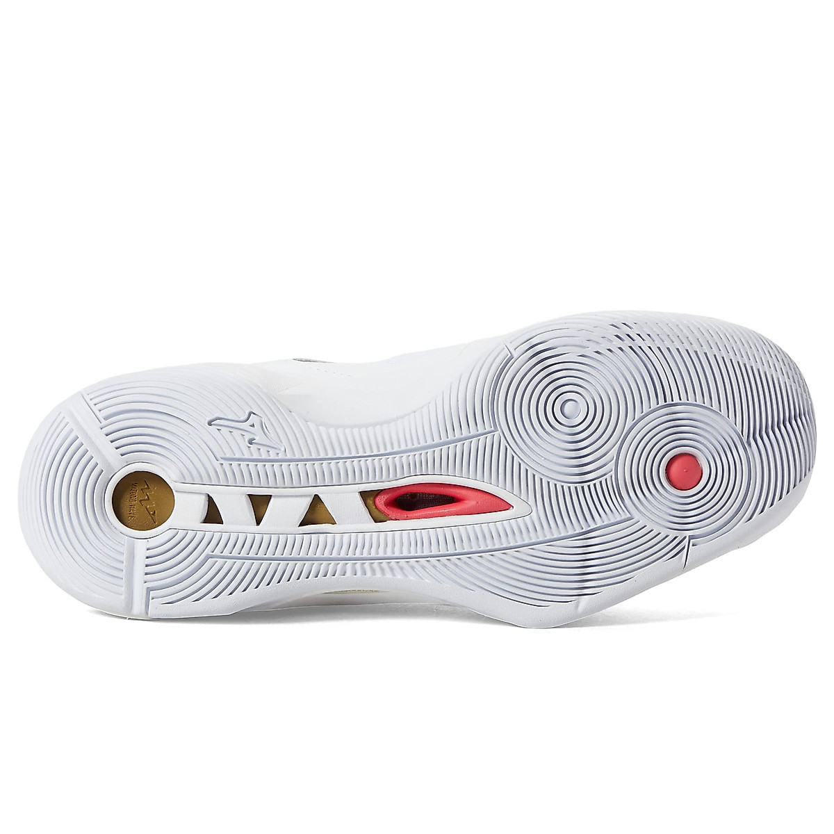 Mizuno Wave Momentum 2 White/Gold 9.5 B (M)