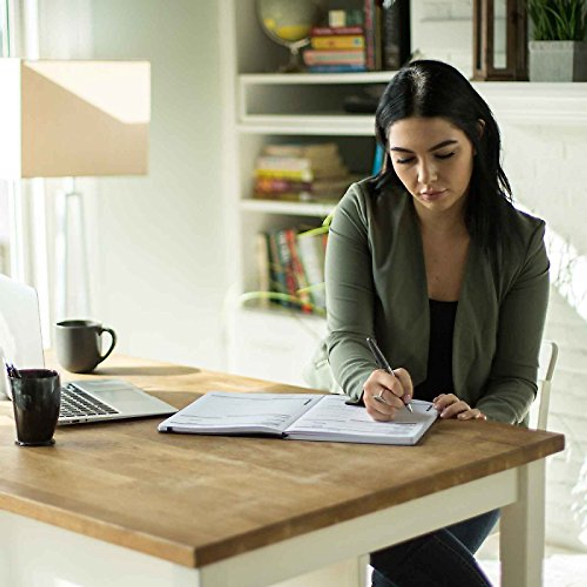 Panda Planner Pro - Best Daily Planner - Boost Happiness & Productivity - 6 Month Undated - Guaranteed Organization - Purple 8.5 x 11" Large Planner