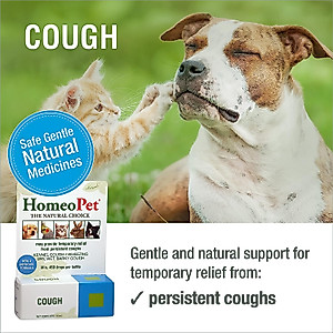 HomeoPet 2 Pack of Cough, 15 milliliters each, Homeopathic Remedy for Pets' Coughs and Colds