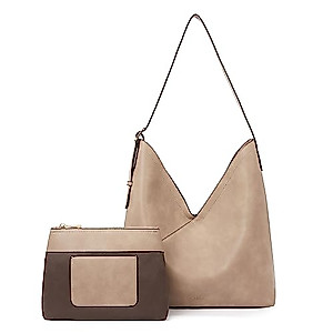 CLUCI Purses for Women Tote Handbags Vegan Leather Hobo Bags Fashion Large Ladies Shoulder Bag