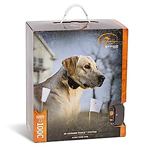 SportDOG Brand Rechargeable In-Ground Fence Systems – from the Parent Company of INVISIBLE FENCE Brand - Underground Wire Electric Fence - Tone, Vibration, & Static - 100 Acre Capability
