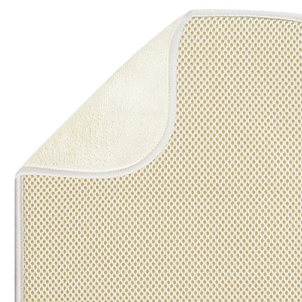 iDesign iDry Mini Absorbent Kitchen Countertop Dish Drying Mat - Wheat/Ivory