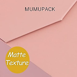 MUMUPACK 5 Pink Gift Boxes with Lid for Presents 8x7x3.3 Inches with Ribbon and Magnetic Closure, Collapsible Matte Textured Finish Box for Mother's Day, Birthdays, Bridal Gifts,Weddings