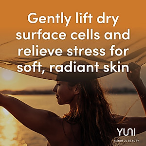 YUNI Beauty Face & Body Scrub (4oz) Glow with the Flow Exfoliating Wash for Glowing Skin - Exfoliate & Energize - Improve Dry, Dull Skin - All Natural, Paraben-Free, Cruelty-Free