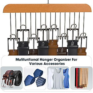 Belt Organizer Belt Hanger for Closet,Bra Hangers for Closet Organizer,360°Rotating Closet Organizers for Dorm & Apartment for Blet Bra Tank Top
