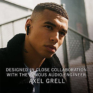 Urbanista Paris True Wireless Earphones 20H Playtime Wireless Charging Case and Bluetooth 5.0, Noise Cancelling Earphones with Touch Controls + Built-in Mic, Compatible with Android and iOS – Black